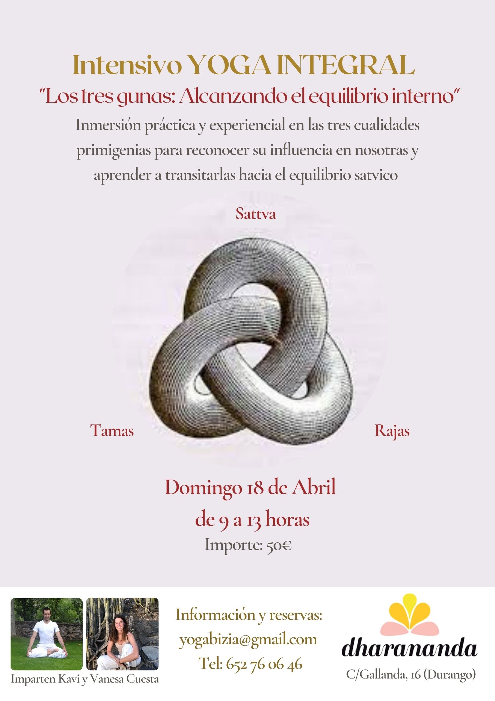 Taller intensivo Yoga Integral: "Los 3 Gunas: alcanzando el equilibrio ...